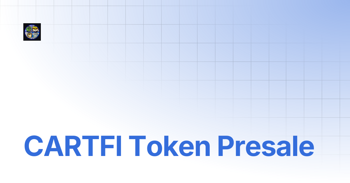 CARTFI Token Presale | CartelFi